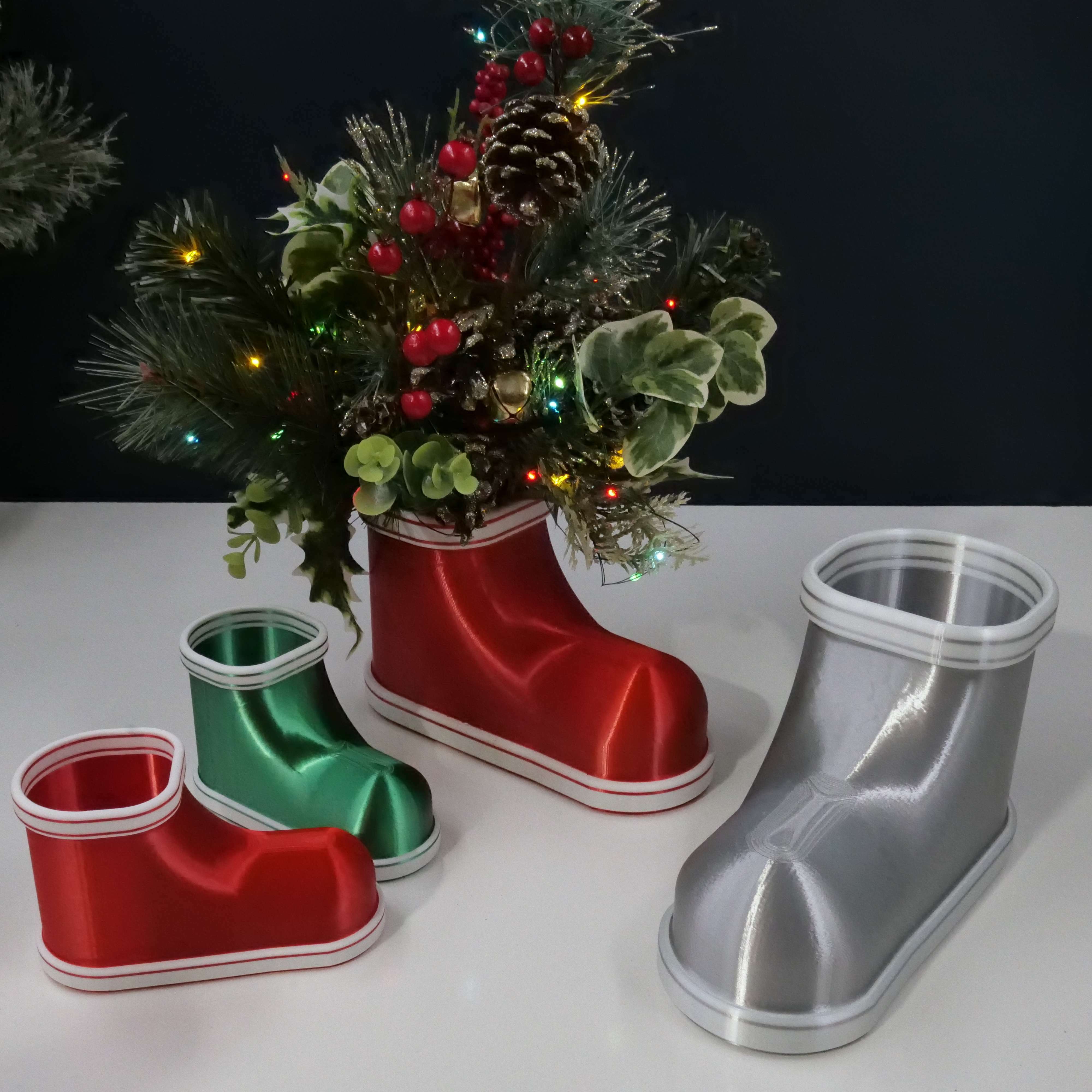 Free STL file Holiday Children Boot Planter / Container 🚸 ・3D printer ...