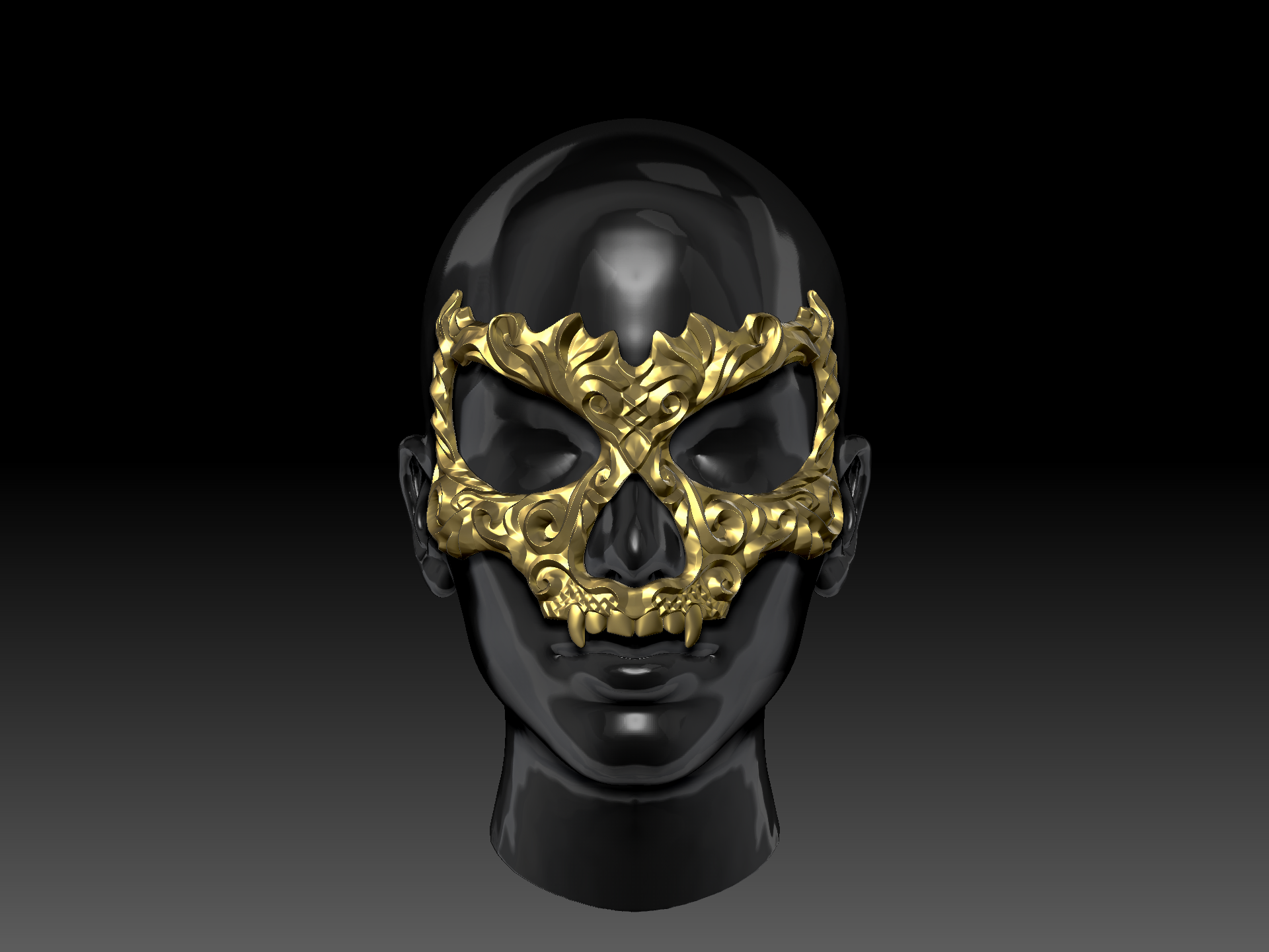 STL file Female Skull Mask by Marco Valenzuela ♀️ ・3D printing idea to ...