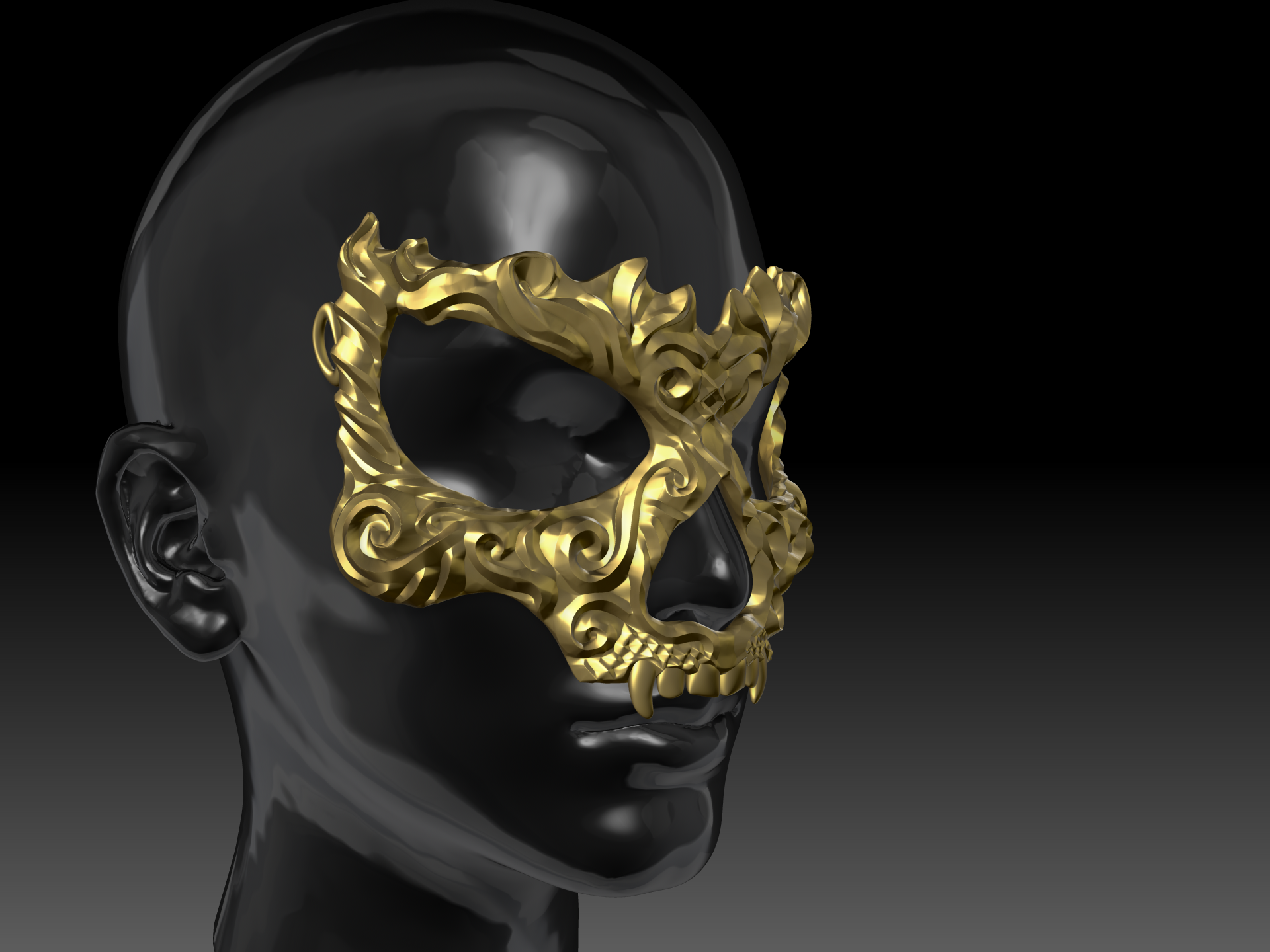 STL file Female Skull Mask by Marco Valenzuela ♀️ ・3D printing idea to ...
