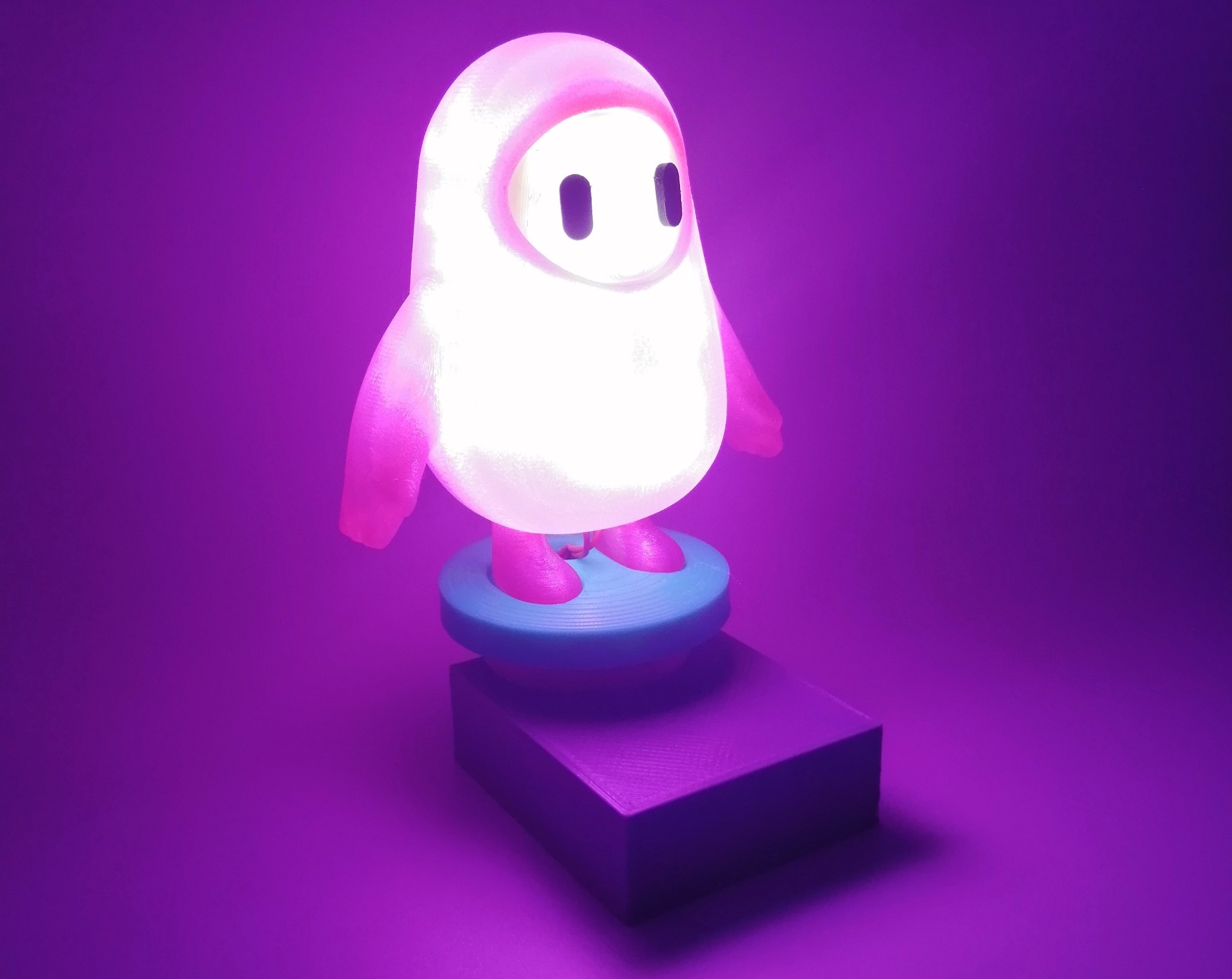 🍂 Fall Guys lamp battery holder・Free 3MF File for ・Cults