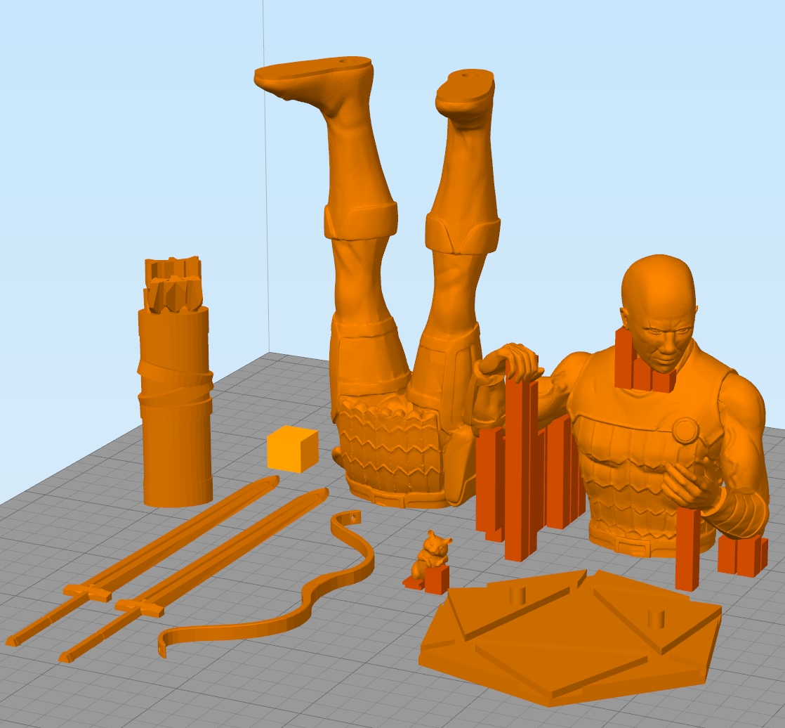 🦸 Baldur's Gate 2 Minc & Boo Statue・ STL File for ・Cults