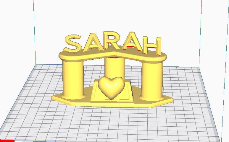 Free STL file First name SARAH 👽 ・3D printer design to download・Cults