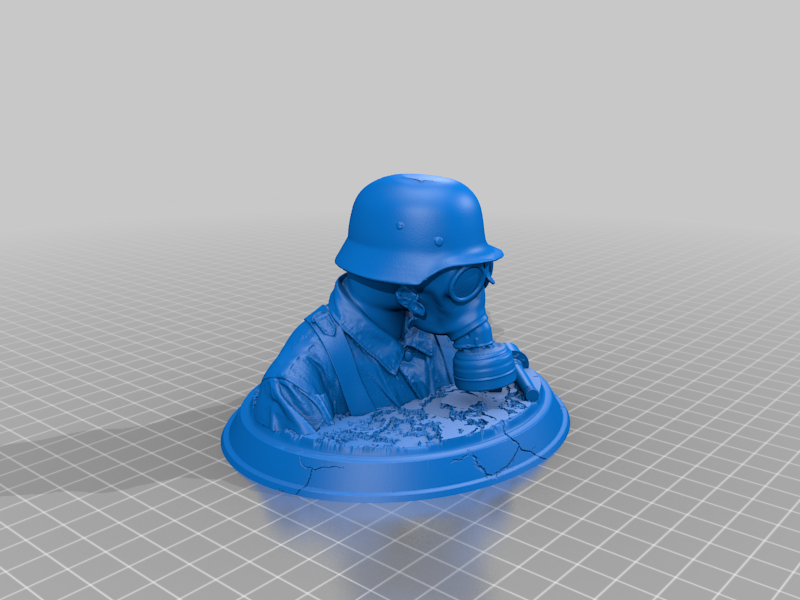 Free STL file Masked German Soldier 🫡 ・3D printable model to download・Cults