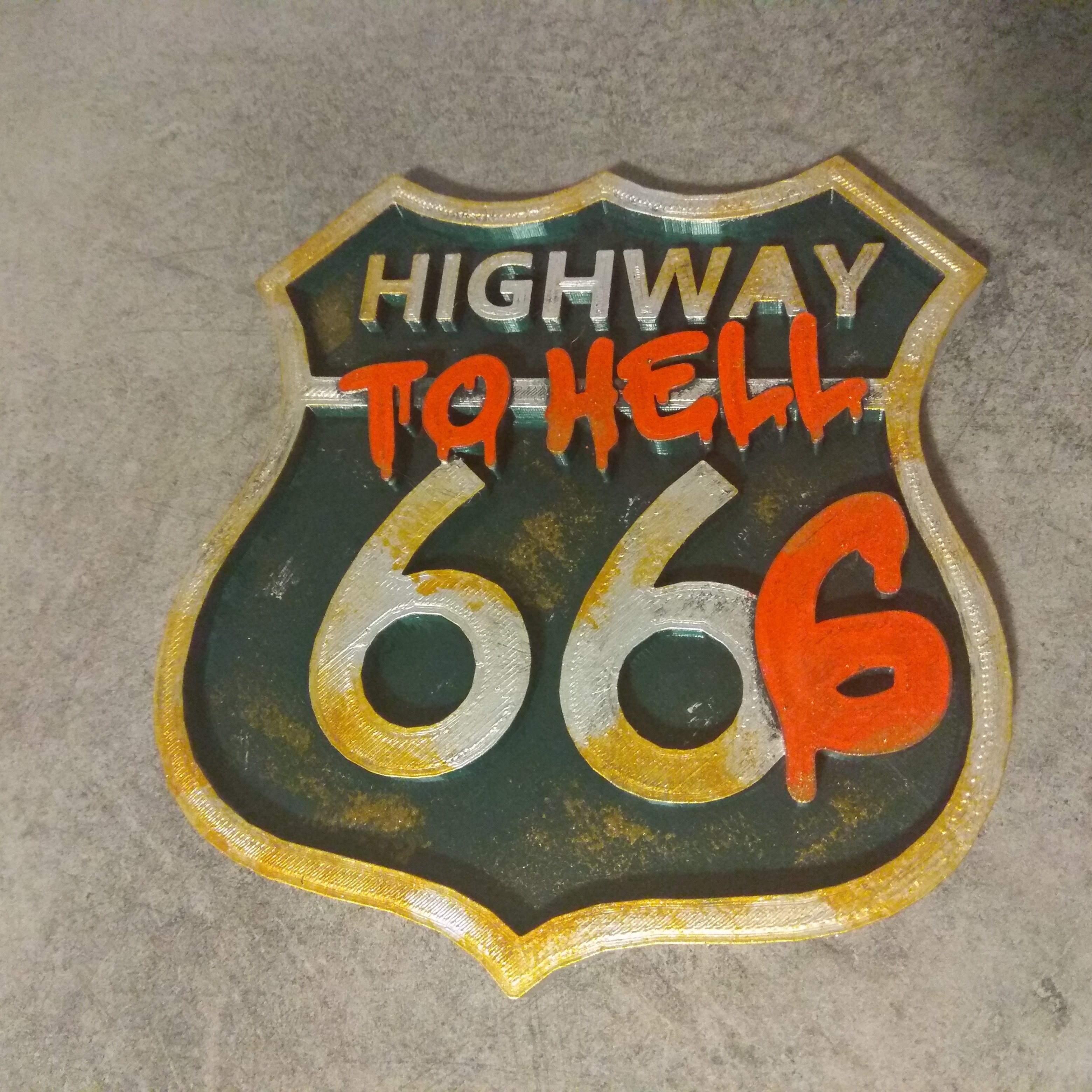 STL file Highway to hell 666 🛣️・3D print object to download・Cults