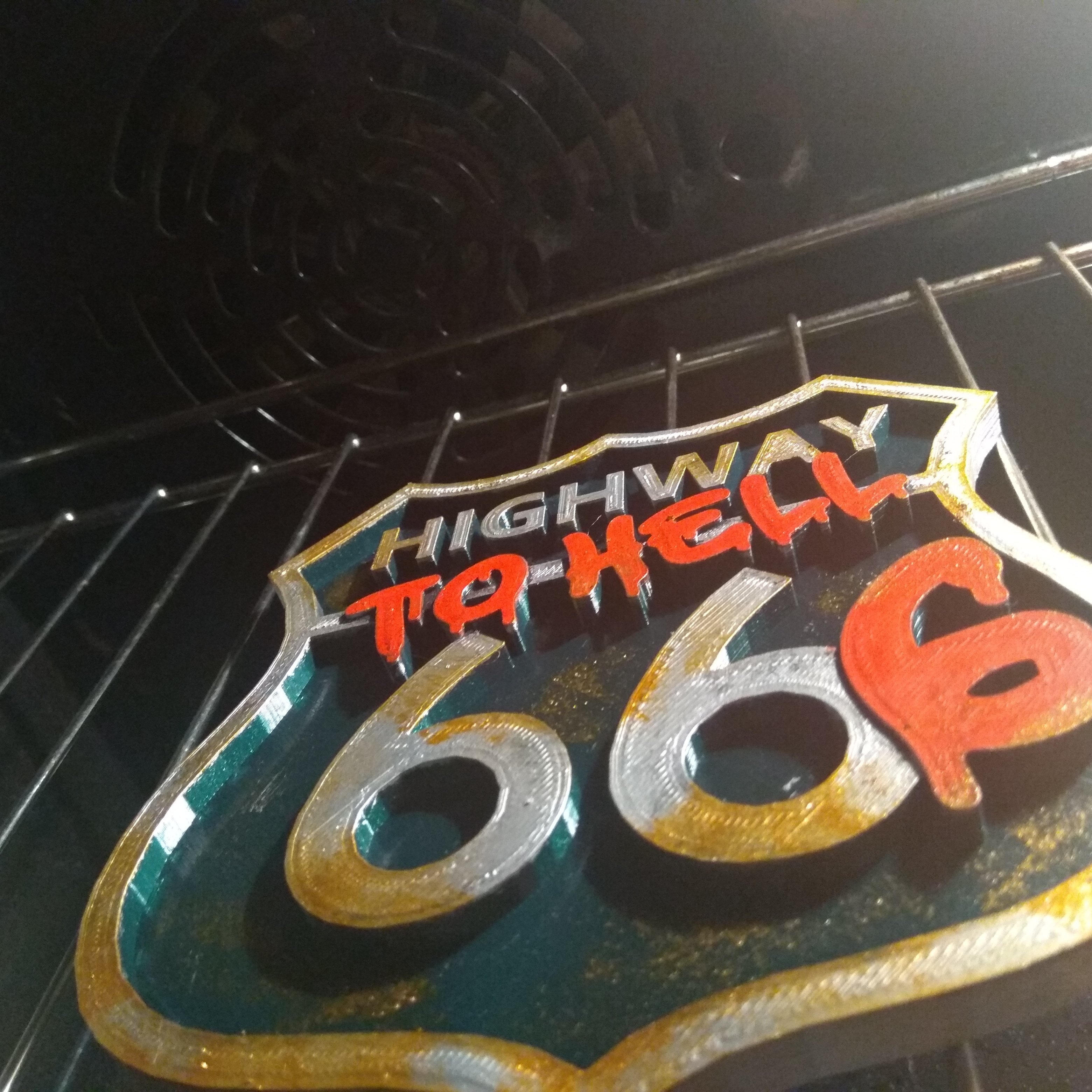 STL file Highway to hell 666 🛣️・3D print object to download・Cults