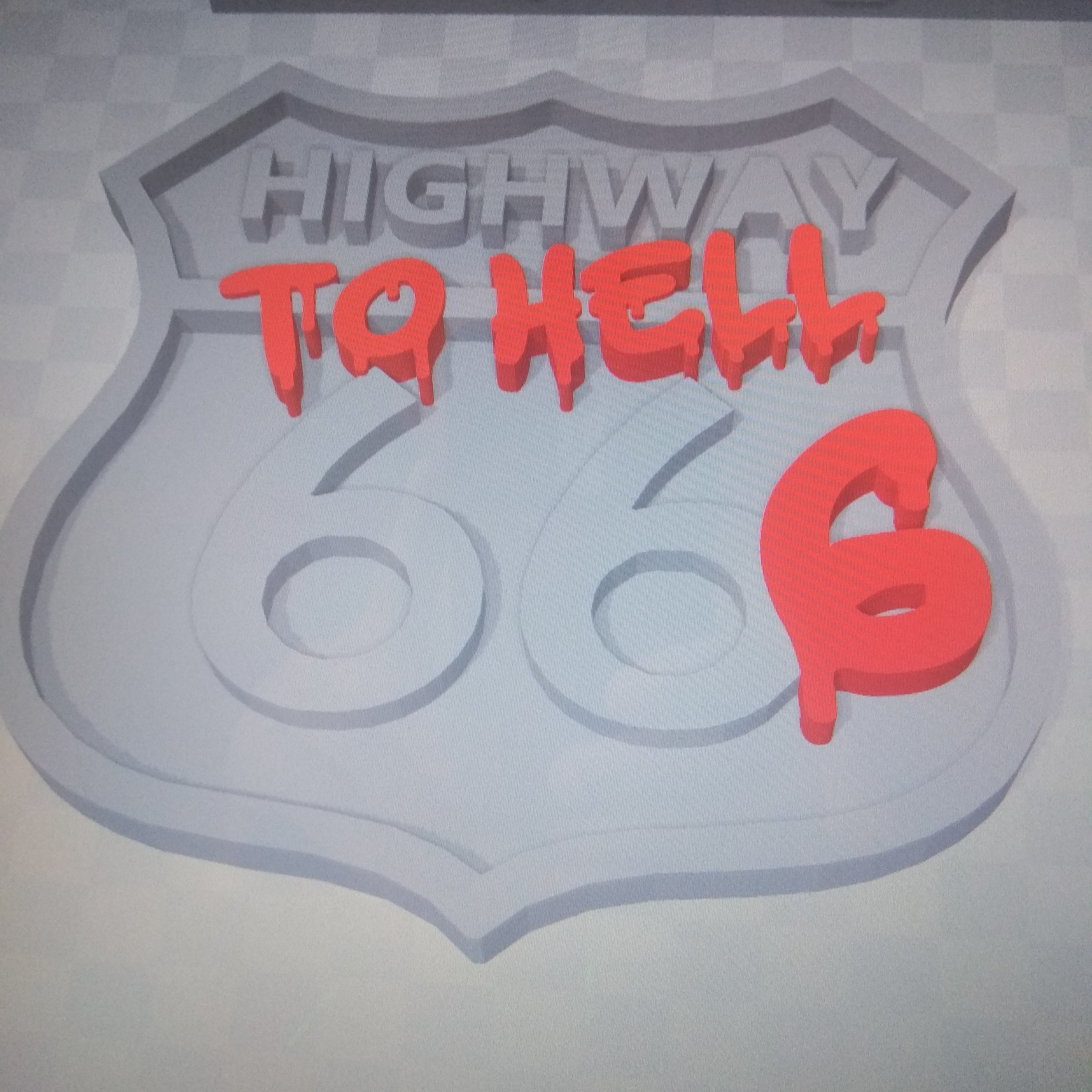STL file Highway to hell 666 🛣️・3D print object to download・Cults