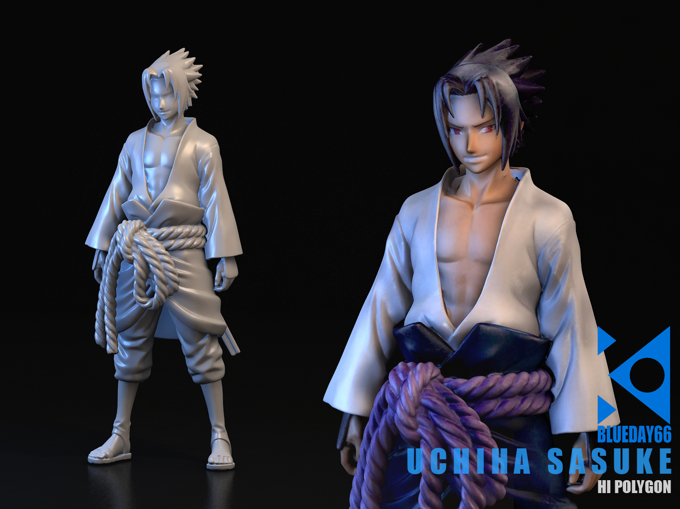STL file UCHIHA SASUKE 🗿 ・Template to download and 3D print・Cults