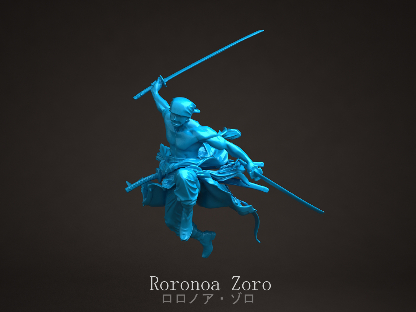 💬 Roronoa Zoro・ STL File for 3D printing・Cults