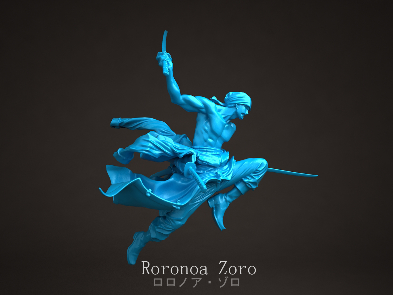 💬 Roronoa Zoro・ STL File for 3D printing・Cults