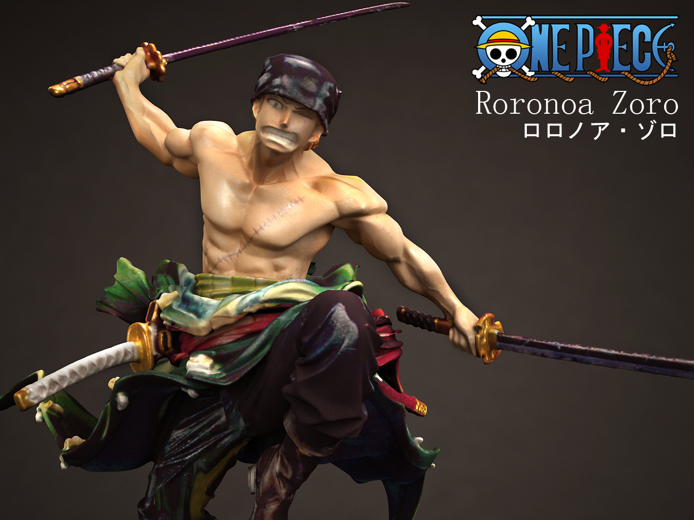 💬 Roronoa Zoro・ STL File for 3D printing・Cults