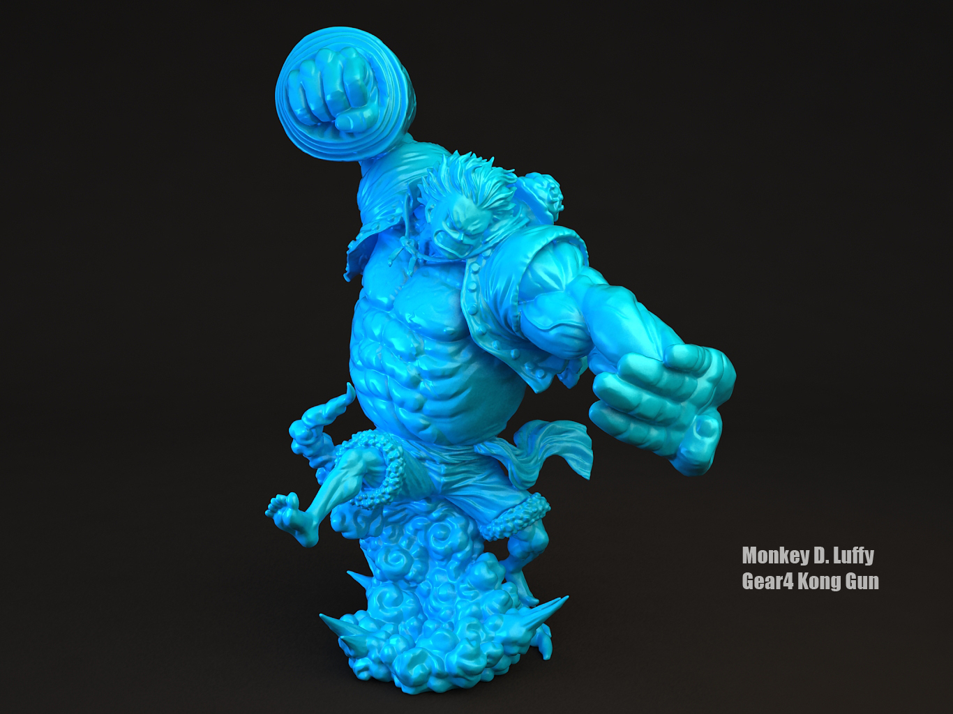 💬 LUFFY GEAR4 KONGGUN 3D・ STL File for 3D printing・Cults