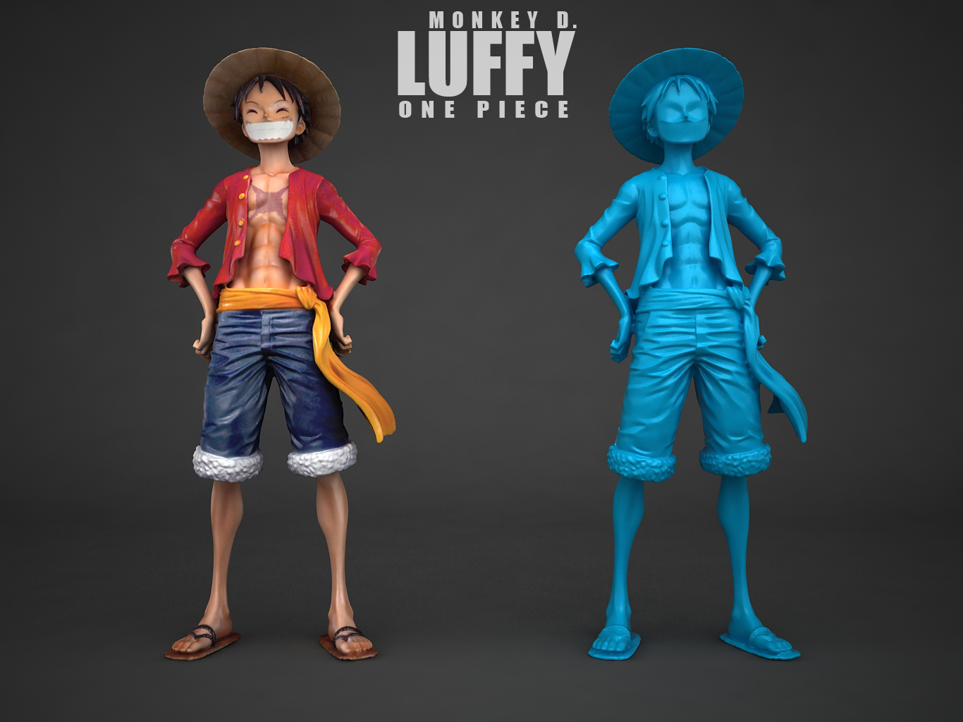 Fichier STL Monkey D Luffy 3D 🐒 ・Design pour imprimante 3D à ...