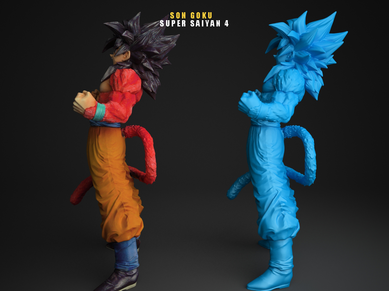 🩻 SUPER SAIYAN 4 SON GOKU・ STL File for 3D printing・Cults