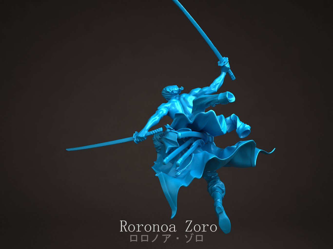 💬 Roronoa Zoro・ STL File for 3D printing・Cults