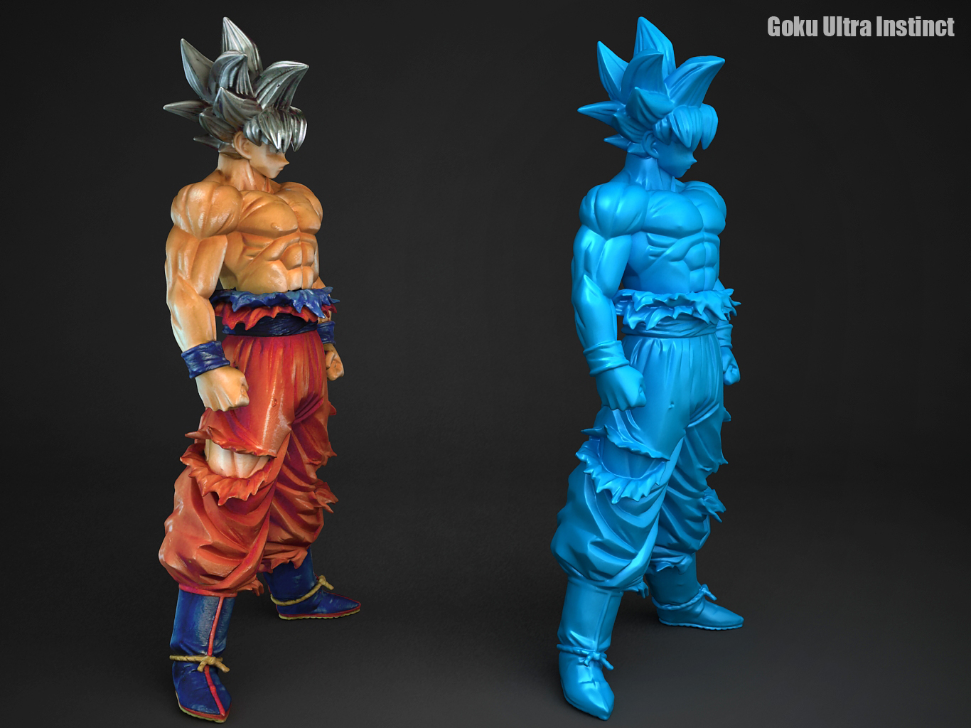 👨 GOKU ULTRA INSTINCT 3D・ STL File for 3D printing・Cults