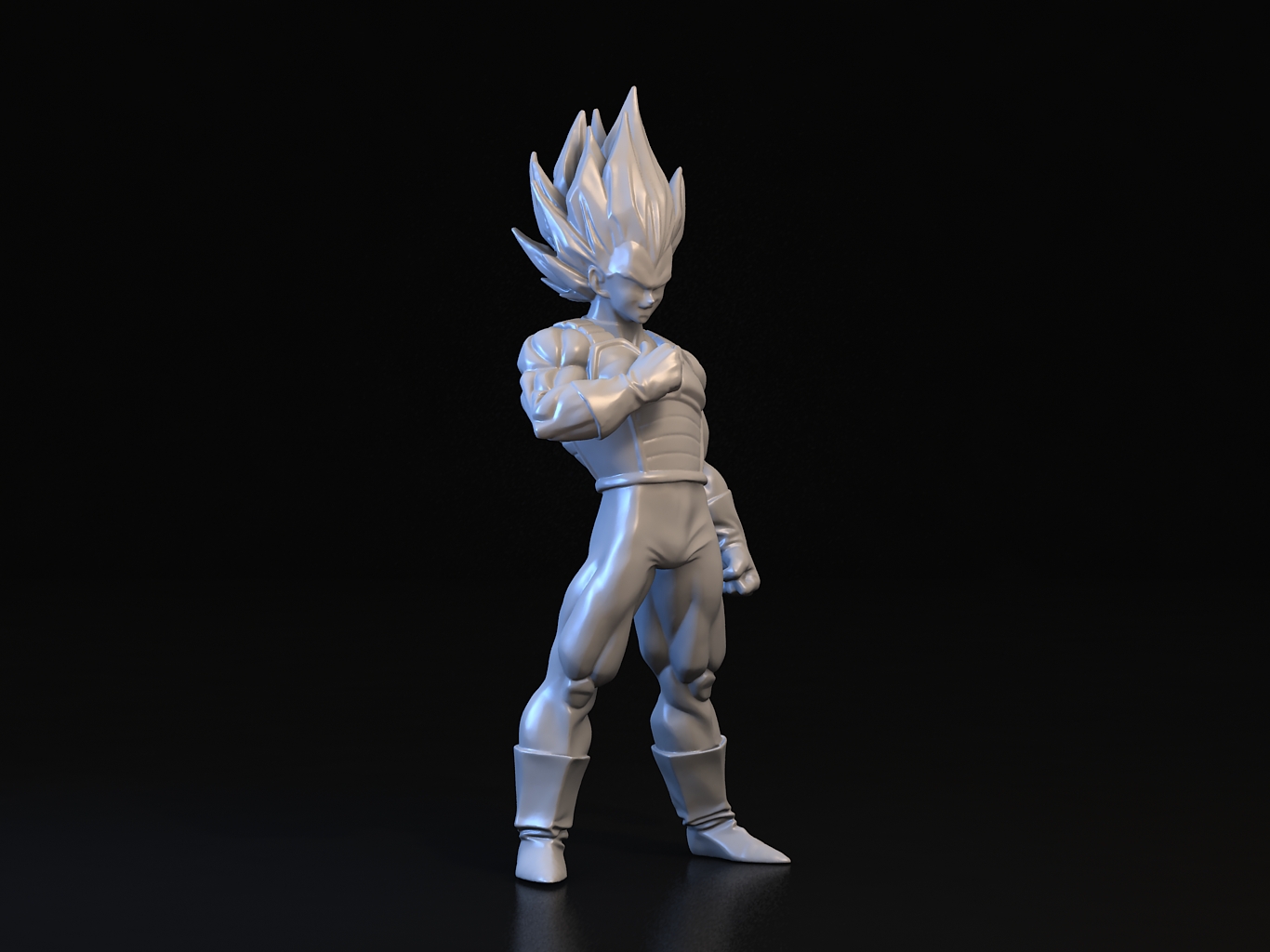 🎬 VEGETA SS・ STL File for 3D printing・Cults