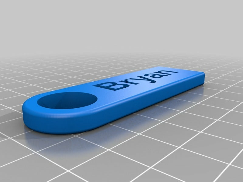 🗝️ Bryan keychain・Free STL File for ・Cults