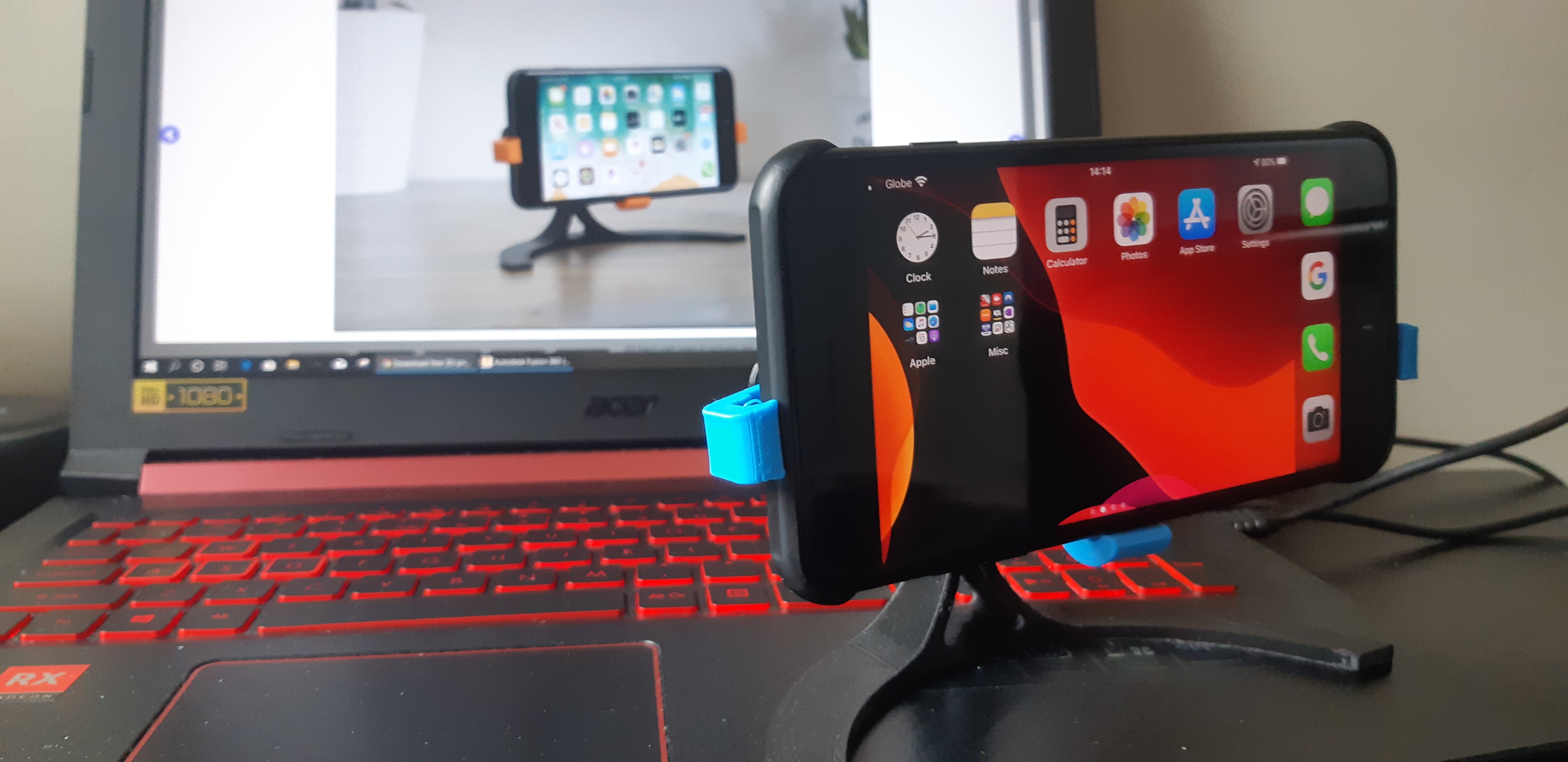 3D print Mechanical Quick Grab/Release Phone Stand・Cults