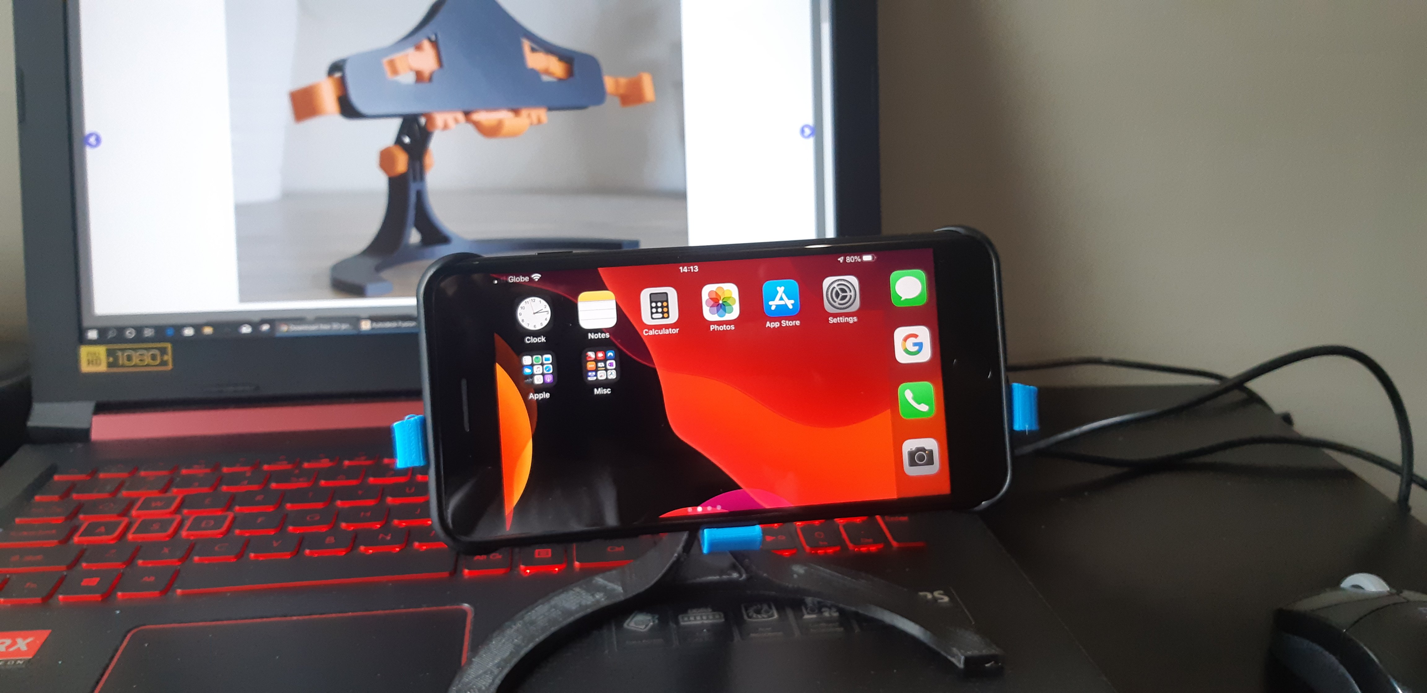 3D print Mechanical Quick Grab/Release Phone Stand・Cults