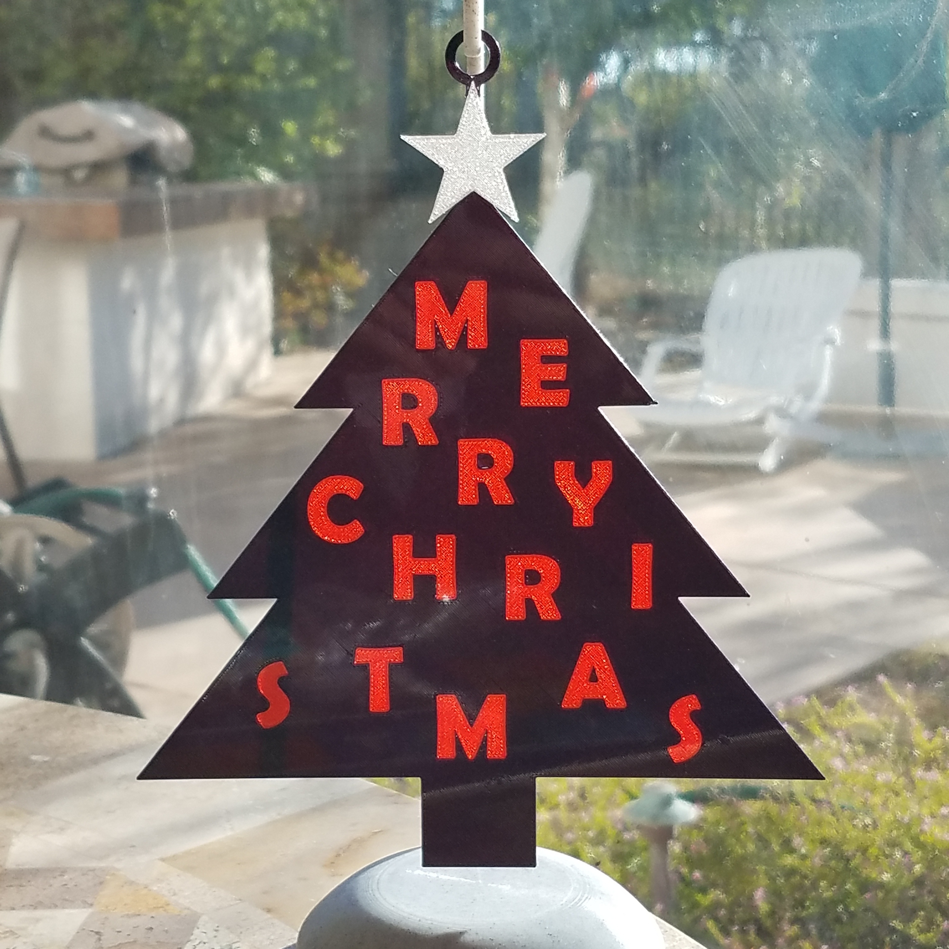 STL file Christmas Tree Hanging Sign 🎄 ・3D printable design to download ...