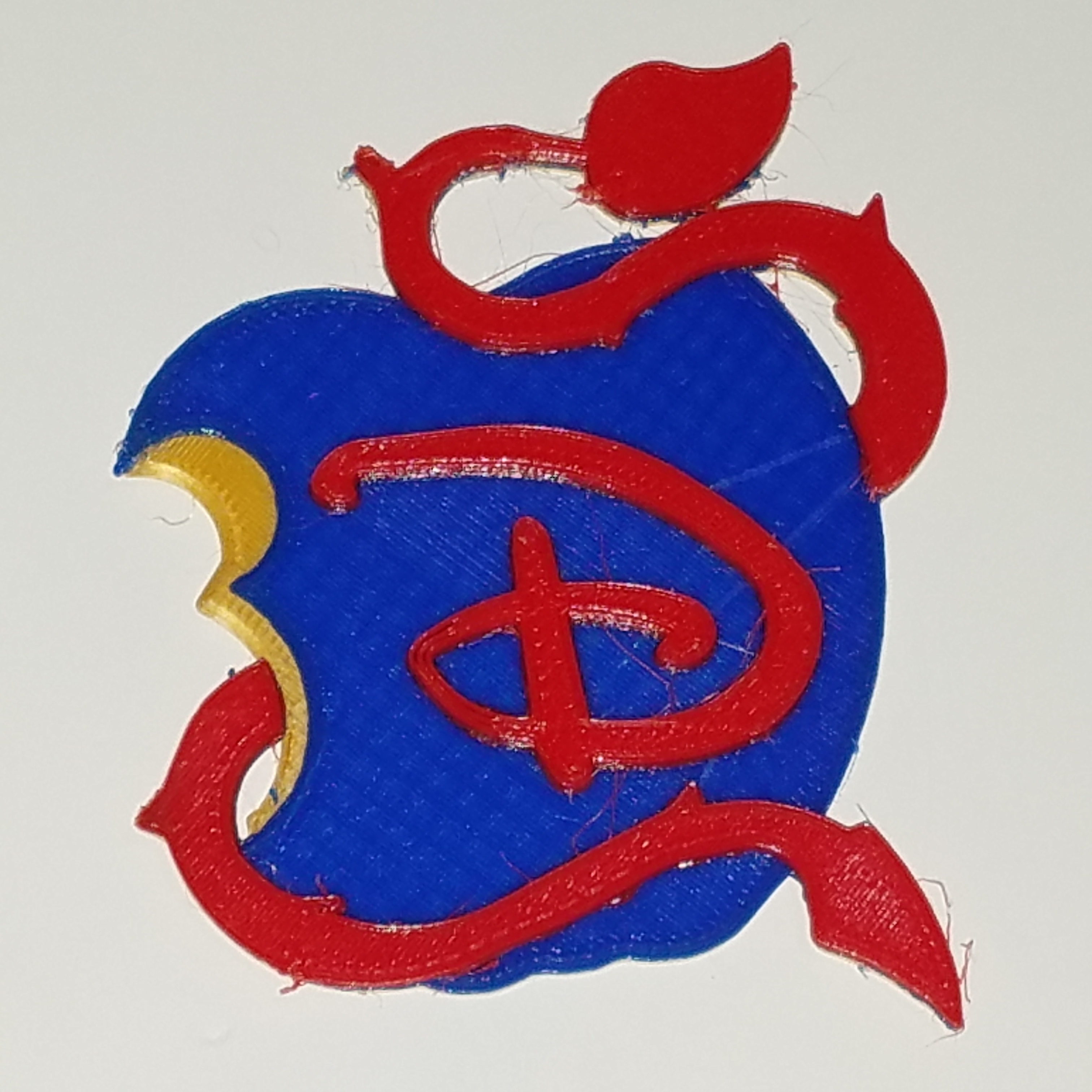 3D printable Descendants Apple Logo (3 colors) • made with Monoprice MP ...