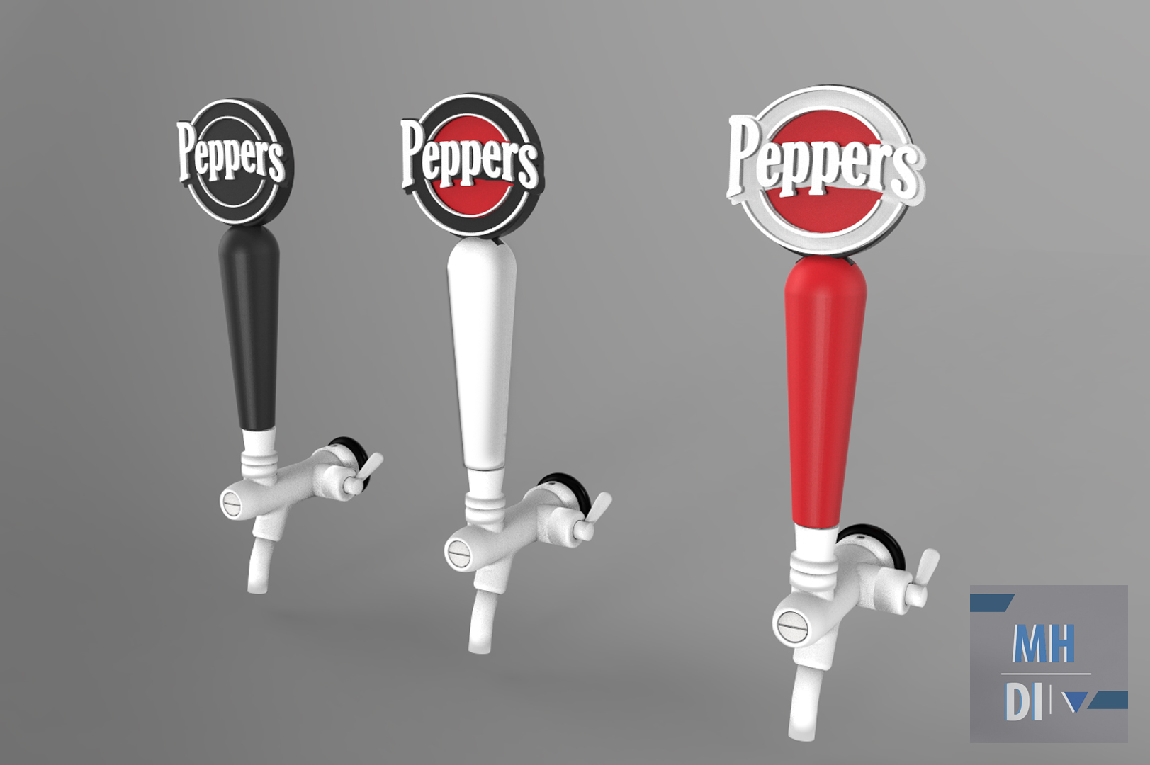🍺 Beer tap handle Embedding base - Generic brand / graphic customizable ...