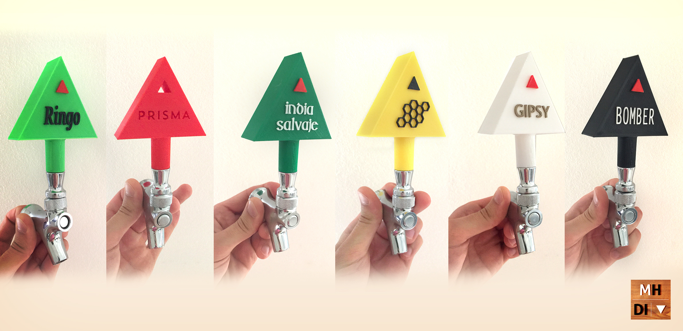 🍺 PRISMA - Beer Tap Handle・ STL File for ・Cults