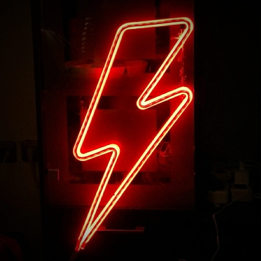 ️ David Bowie signo de neón trueno canal de LEDs RGB・Archivo STL para ...