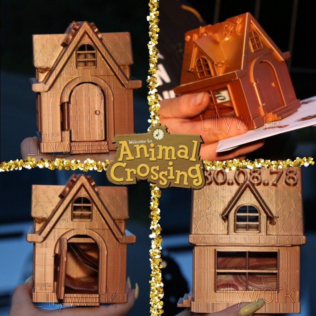 🏠 Animal Crossing house money bank・Free STL File for ・Cults