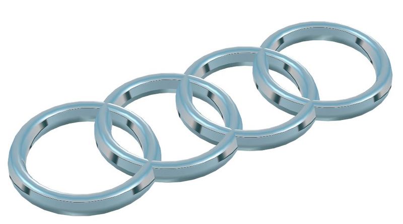 Free STL file Logo Audi 🚗 ・3D print model to download・Cults