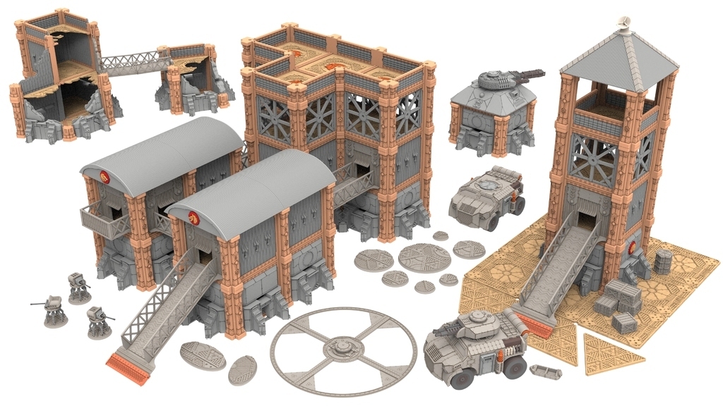 Free 3D file Modular ruined building the Military Base sample 🏗️ ・3D ...