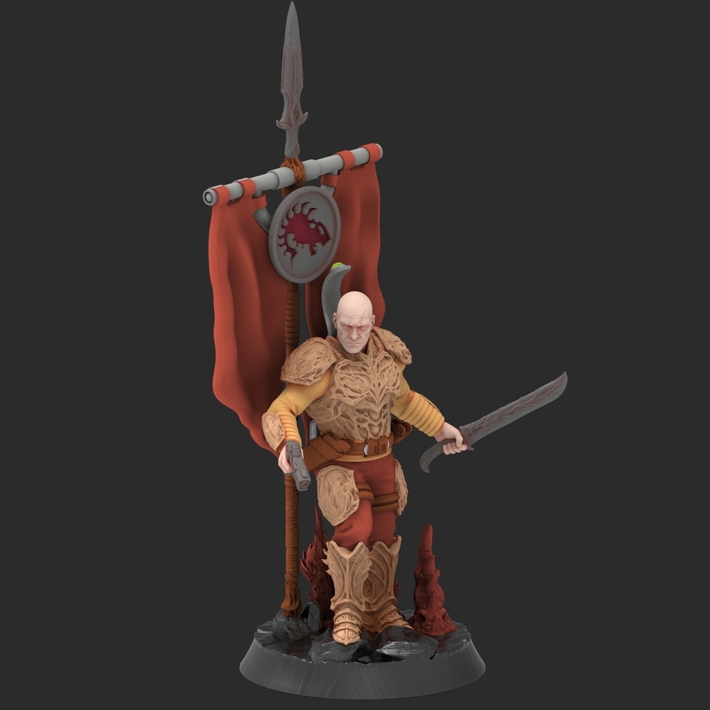 🐛 Standard Bearer – Bug Army・Free 3D File for ・Cults