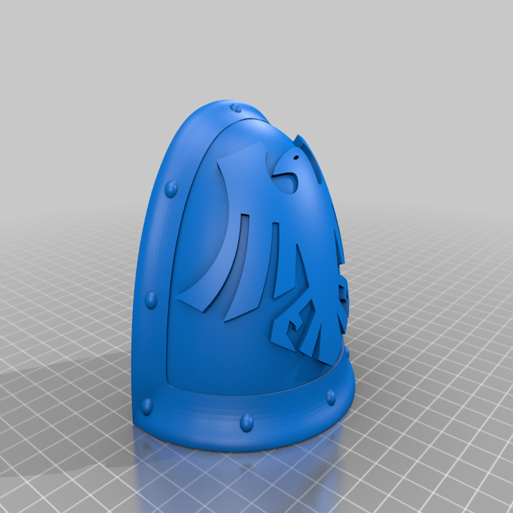 🐦 Raven Guard pads and curved logo・Free STL File for ・Cults
