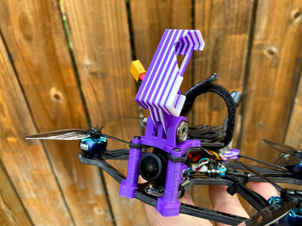 Free STL file Emax Babyhawk II HD Caddx Vista Antenna Immortal T Holder ...