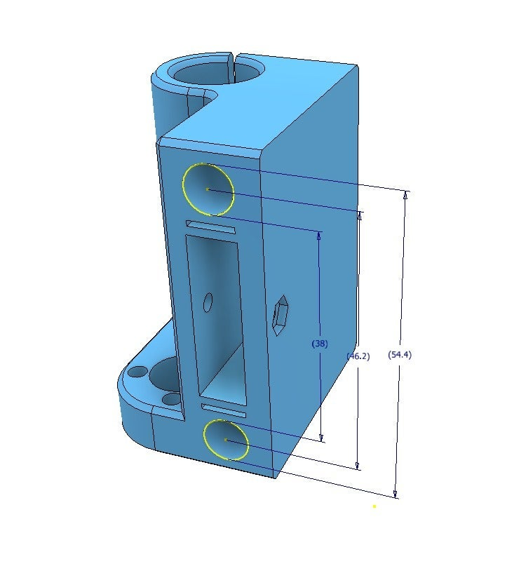 Free STL file Anet A8 X mounts, 46.2mm rod spacing 🔧 (OBJ)・Design to ...