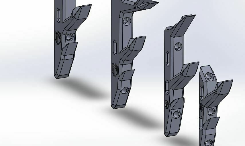 STL file Organic Low poly coat hanger set 🧥 ・3D printing idea to ...