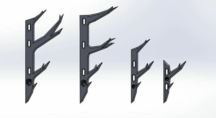 STL file Organic Low poly coat hanger set 🧥 ・3D printing idea to ...