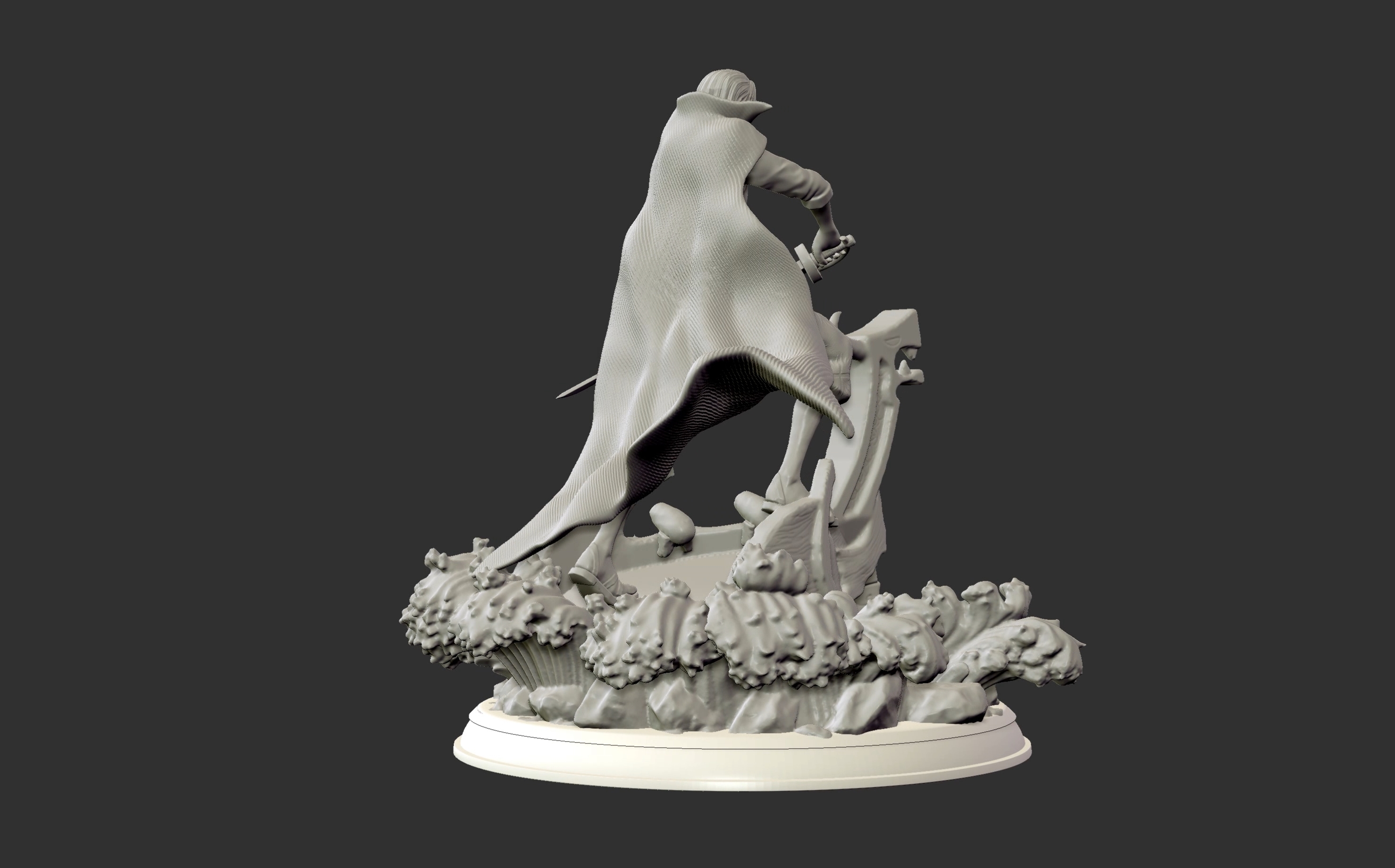 3D file Red Hair Shanks V2 3d print statue - One Piece figurine 💇 ・3D ...