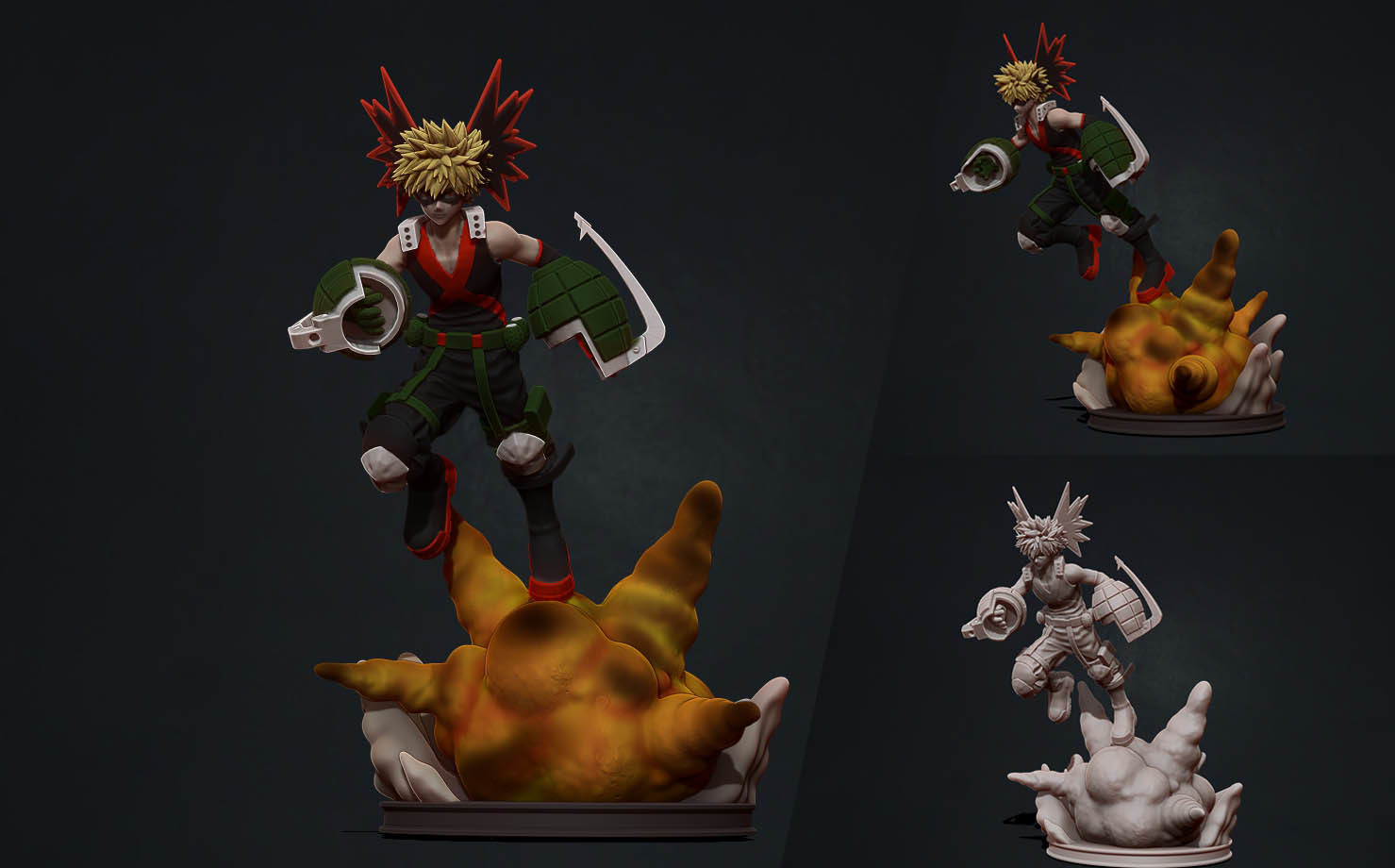 arquivo 3D My Hero academia - mha - figura de bakugo 3d print 💬 ・Design ...