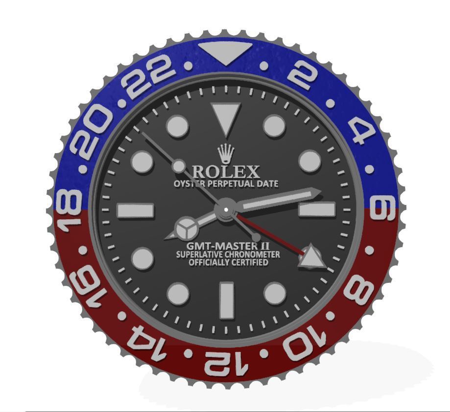 🕰️ GMT Master Wallclock・ STL File for ・Cults