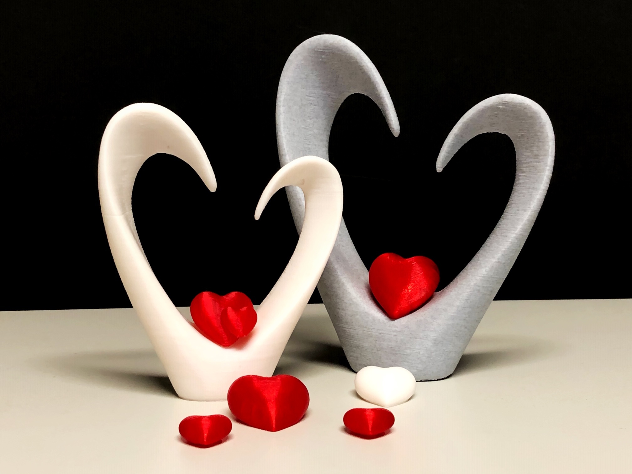 STL file Valentine heart in heart 💜・3D printing idea to download・Cults