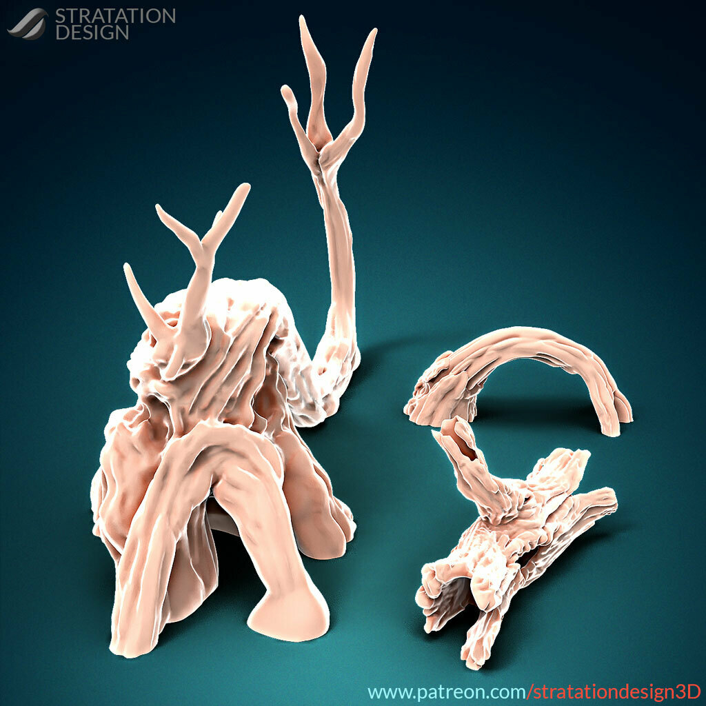 STL file Roots and Stumps 🌳 ・3D printing design to download・Cults
