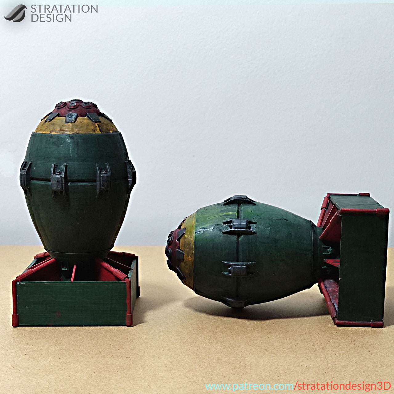 STL file Fat Man Nuclear Bomb Dice Box 👨 ・Model to download and 3D ...