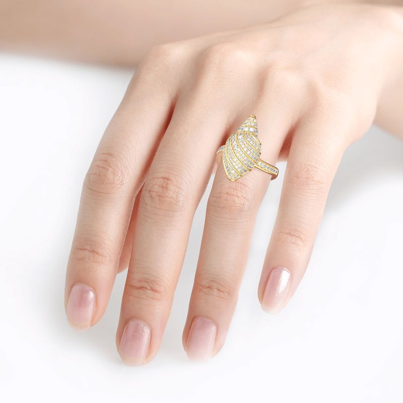 🐚 JCR 1007 Conch Shell Sterling Gold Ring・Free 3D File for ・Cults