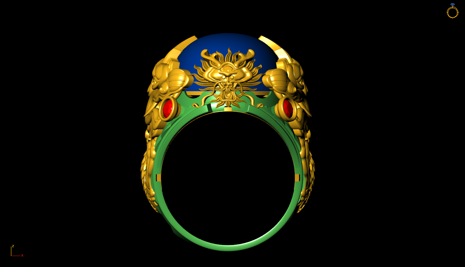 🐉 101 AMANA DRAGON RING・Free STL File for ・Cults