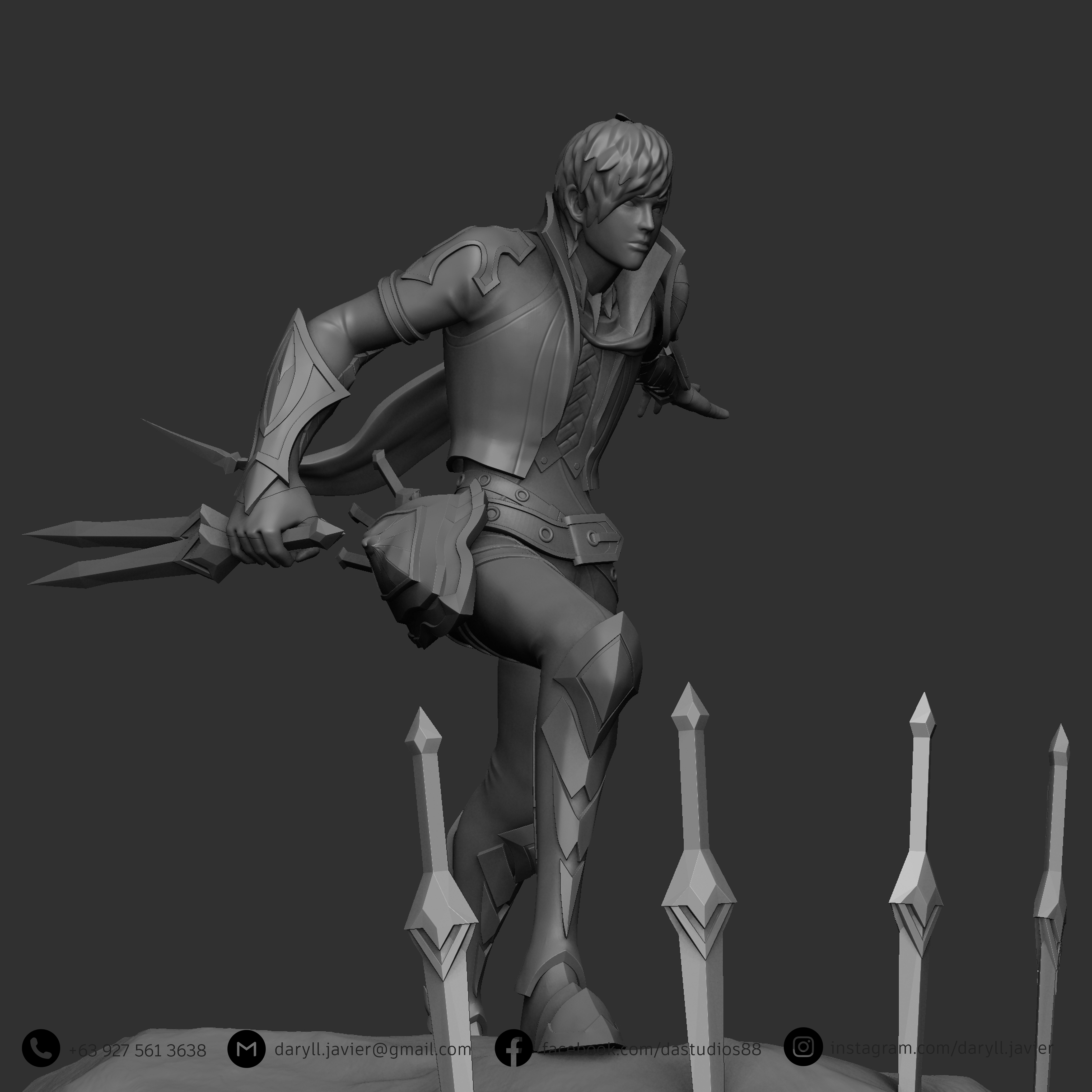 Archivo 3D Gusion - Holy Blade (Leyendas móviles) 🥷 ・Objeto imprimible ...