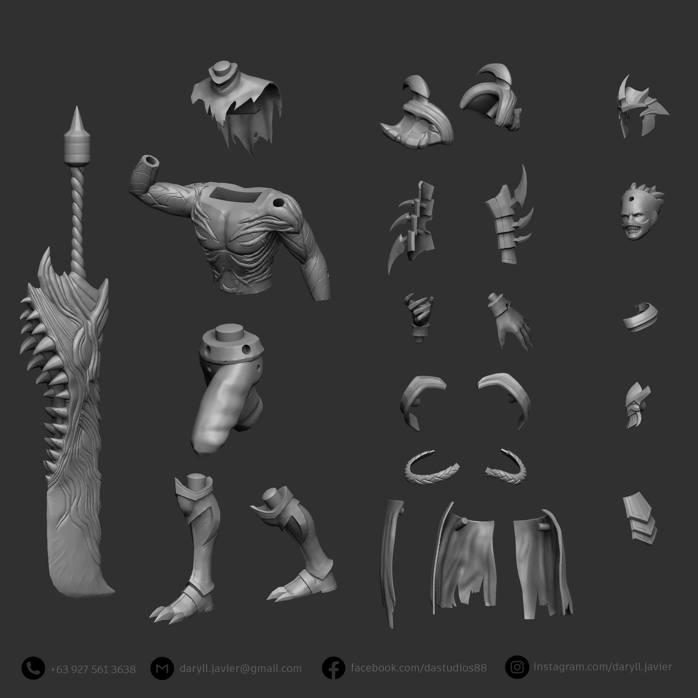 STL file Hanzo - Akuma Ninja from Mobile Legends 🥷 ・3D print design to ...