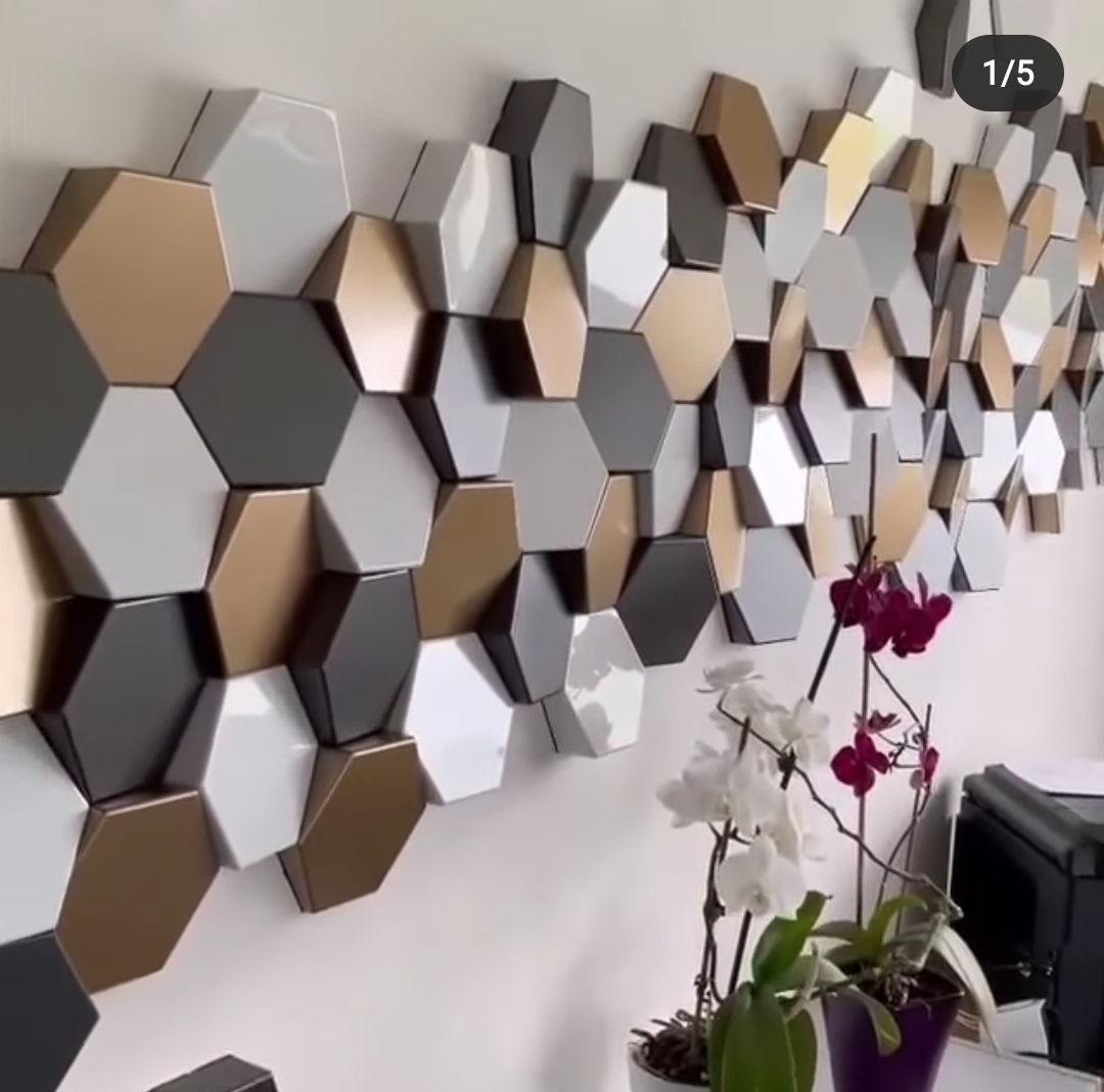 STL file Uneven Hexa Wall Decor 🎨・3D printing template to download・Cults