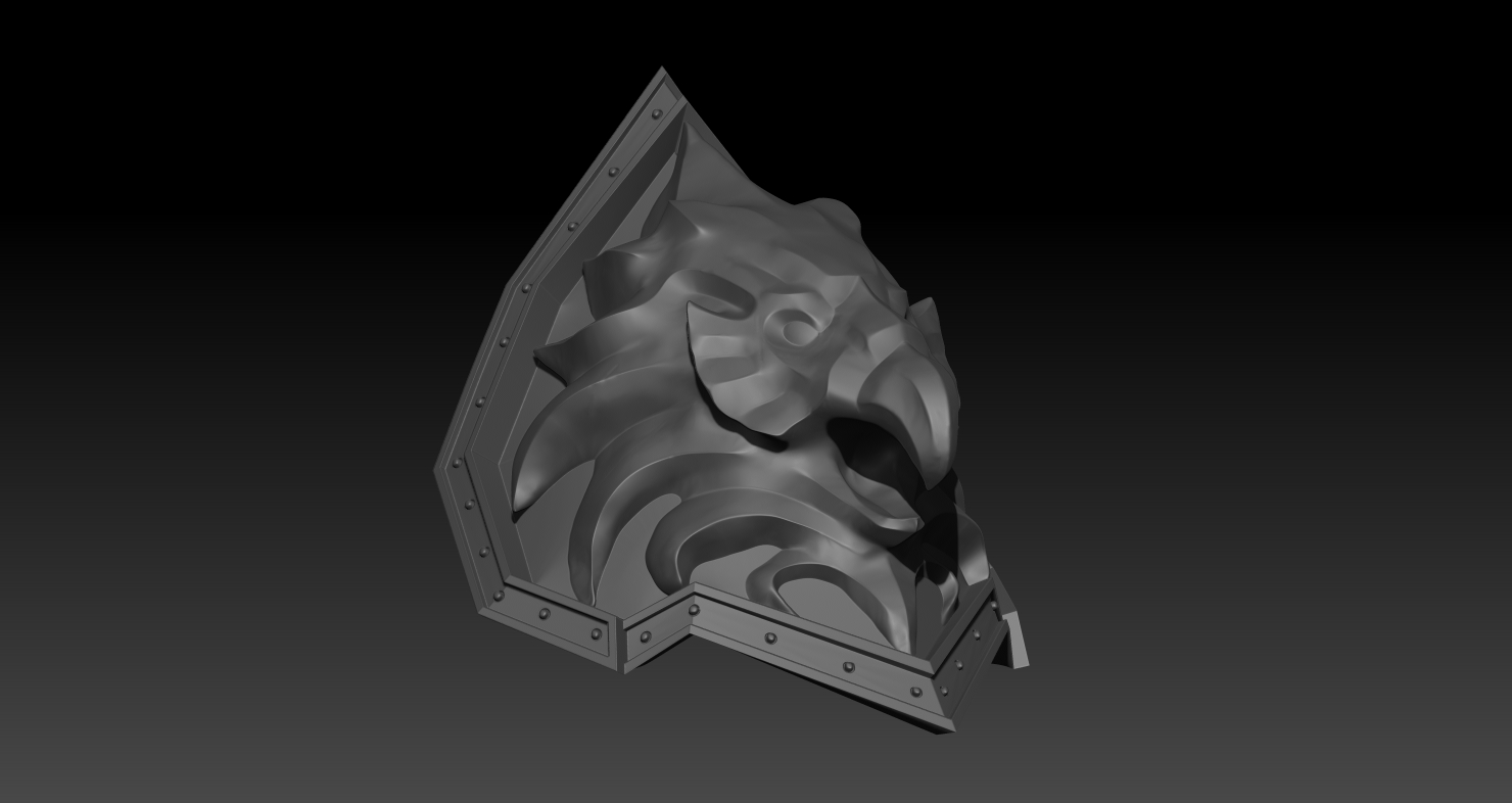 🗺️ World of Warcraft Varian Wrynn Lion Shoulder Pauldron 3D Printable ...
