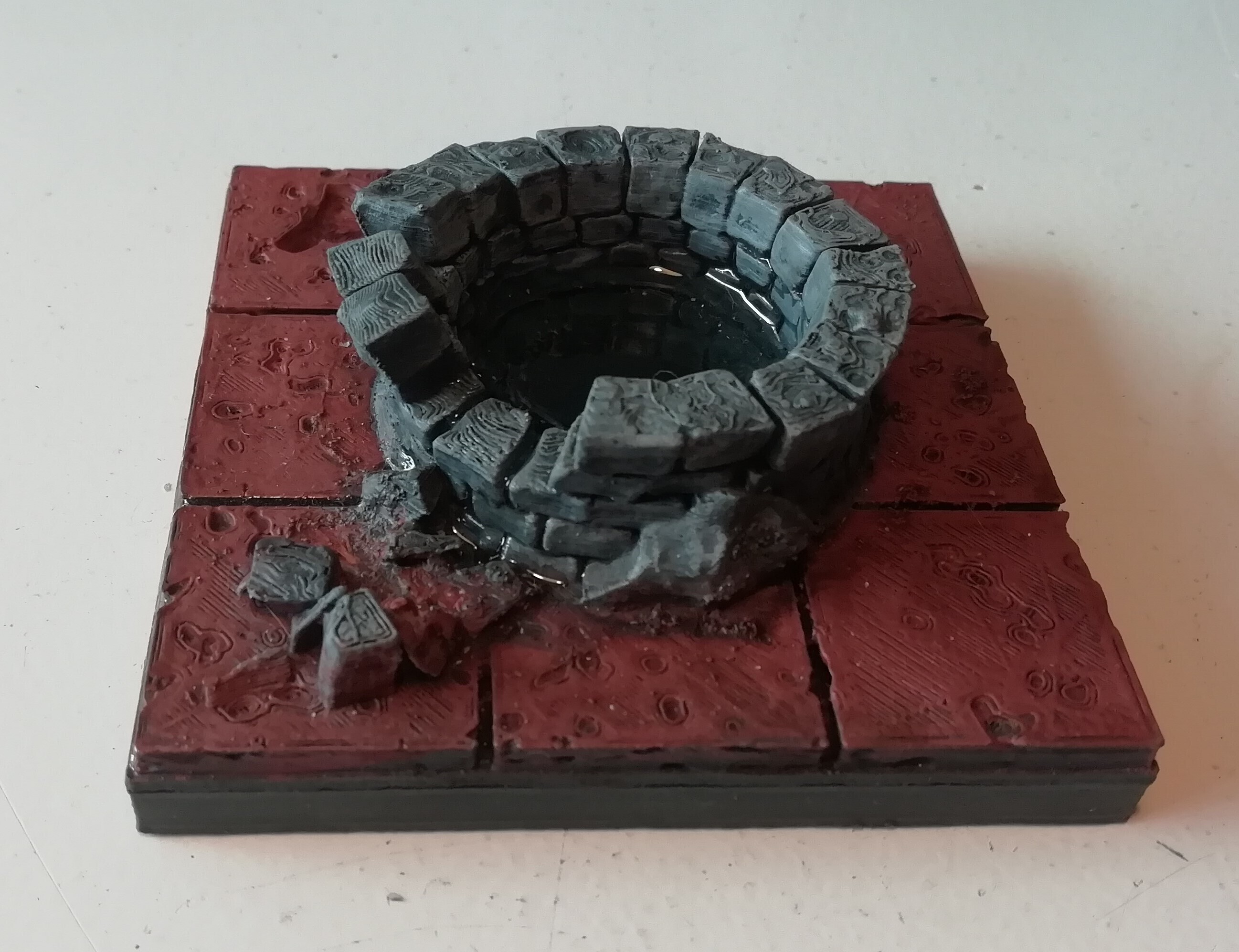 🎲 OpenForge Cut Stone Broken Well・Free STL File for ・Cults
